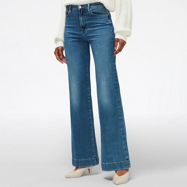 Blue Dojo Flare Stretch Jeans - BrandAlley