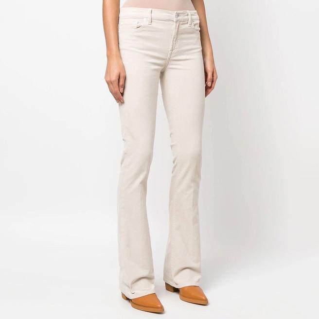 Cream Bootcut Stretch Jeans - BrandAlley