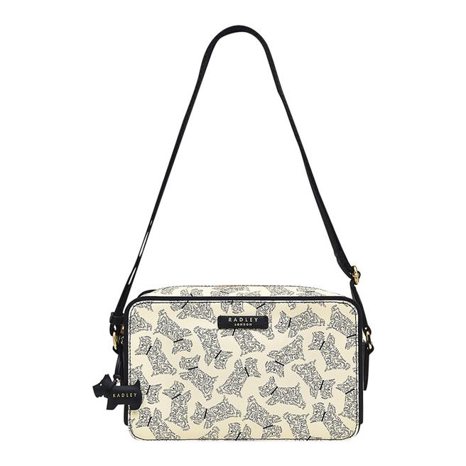 Oyster Calligraphy Radley Small Ziptop Crossbody - BrandAlley