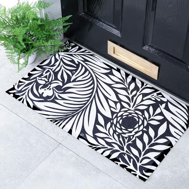 Black And White Indoor & Outdoor Doormat - 70x40cm - BrandAlley