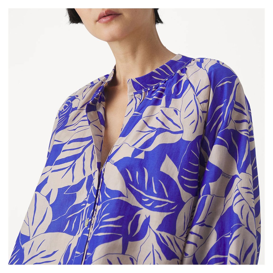 Marella Blue Belfast Printed Shirt Jacket - BrandAlley